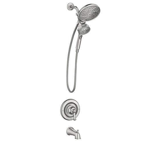 Moen Brecklyn 82611SRNTub & ShowerFaucet w/ Magnetix & ,Valve Stainless ...