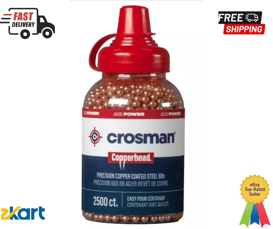 Crosman 6000 Count Airgun Pistol BBs Pellet Steel Metal 4.5mm Copper ...