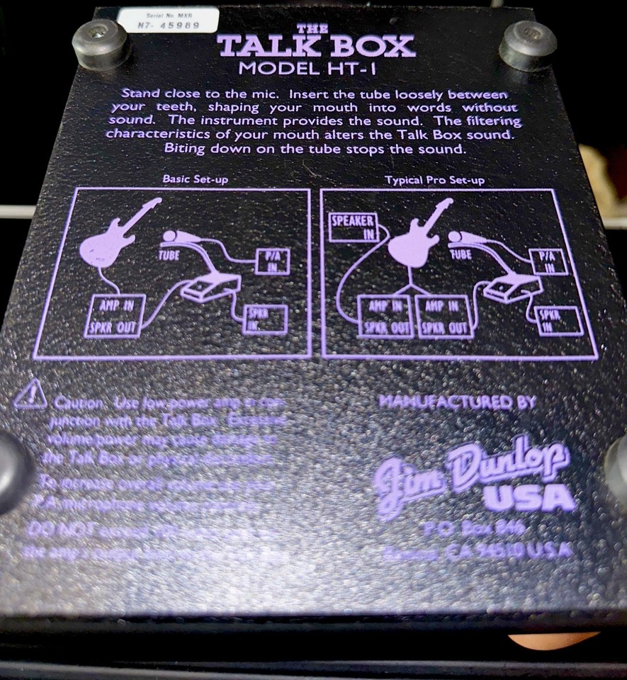 Jim Dunlop Talkbox HT-1 Heil Open Box*Rare-Never Used-Vintage | eBay