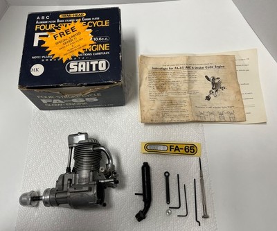 Saito FA-65 Four Stroke RC Model Airplane Engine | eBay