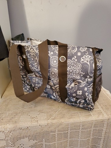 Thirty One Organizing Utility tote 31 gift shoulder Woodblock Floral ...