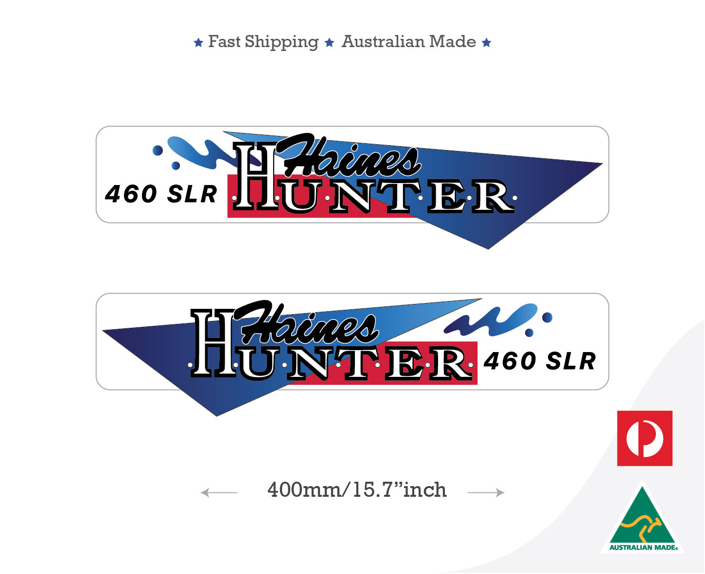 HAINES HUNTER Vintage Decals 1980's 460 490, 520, 550, 580 SL, SLR and ...