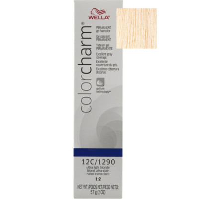 Wella Color Charm Gel Tube 2oz - 1290/12C Ultra Light Blonde -USA BUY ...