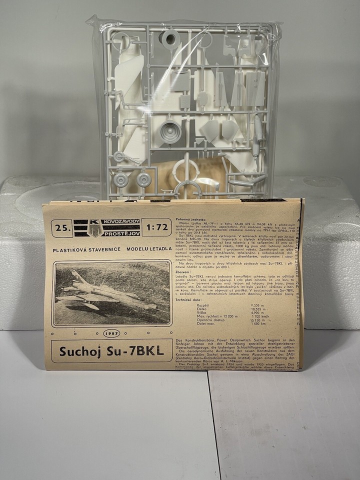Kovozavody Prostejov KP Suchoj Su-7 BKL 1/72 Model Kit Complete sealed ...