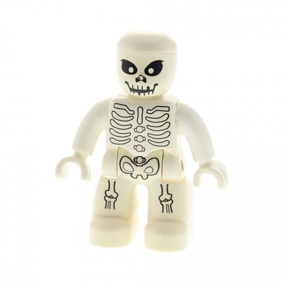 1x Lego Duplo Figur Skelett Geist weiß leuchtet im Dunkeln Set 7883 ...