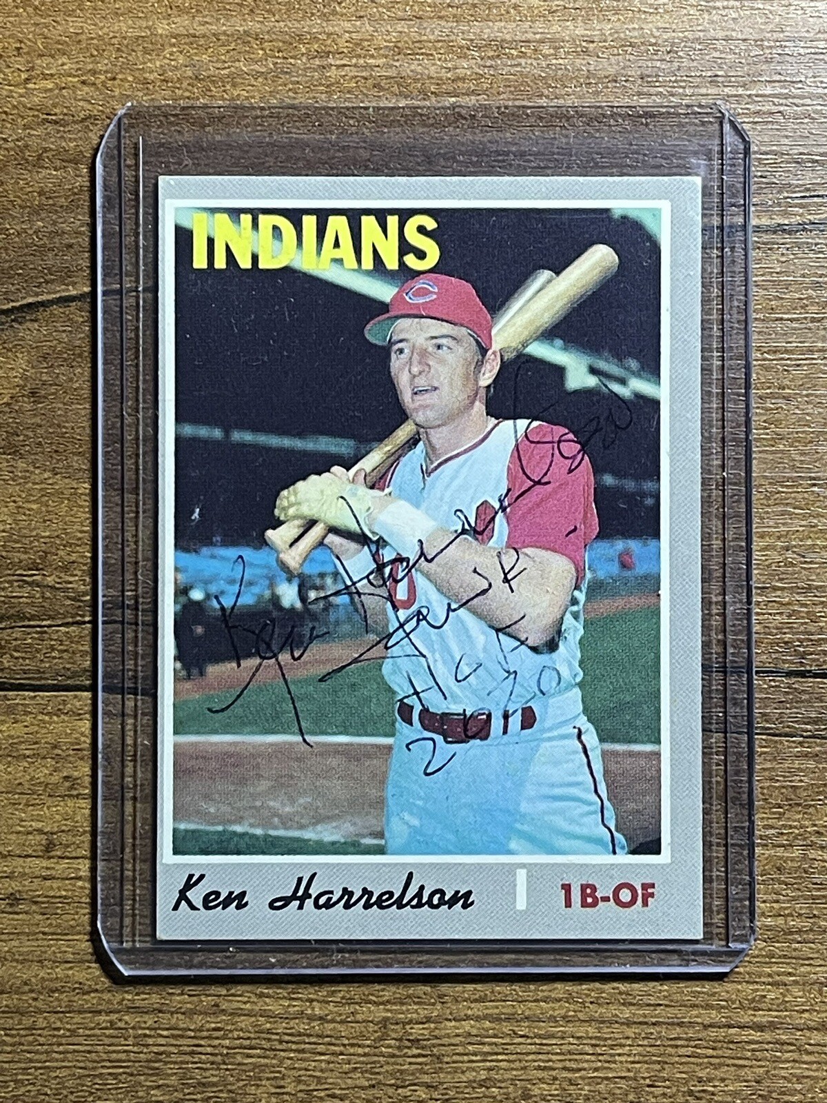 Ken Harrelson Signed 1970 Topps Card Indians Auto | eBay