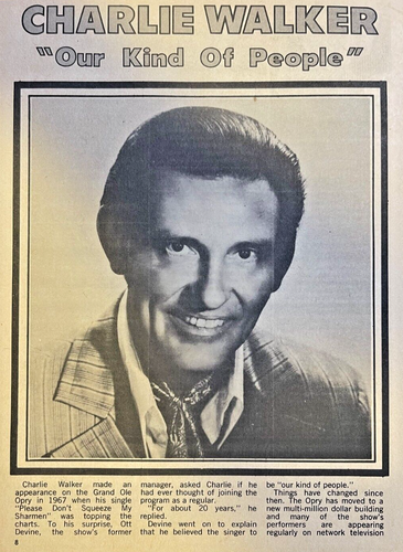 1974 Country Singer Charlie Walker | eBay