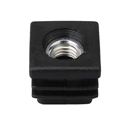 10PCS Thread Black Plastic Furniture Chair Leg Plug Blanking End Caps ...