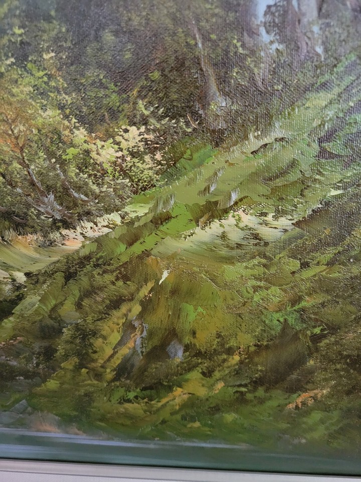 Vintage R. Boren Oil On Canvas Large 48"x36" Framed Rare | eBay