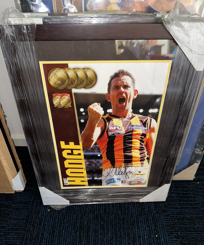 Hawthorn FC - Luke Hodge signed official AFLPA 2015 Premiers L/Ed print ...
