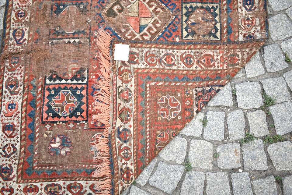 Fabulous Antique Caucasian Rug 45'' x 95'' Caucasian Collector's ...