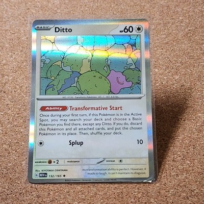 Ditto Reverse Holo 132/165 SV2a 151 Pokemon Card Japanese | eBay