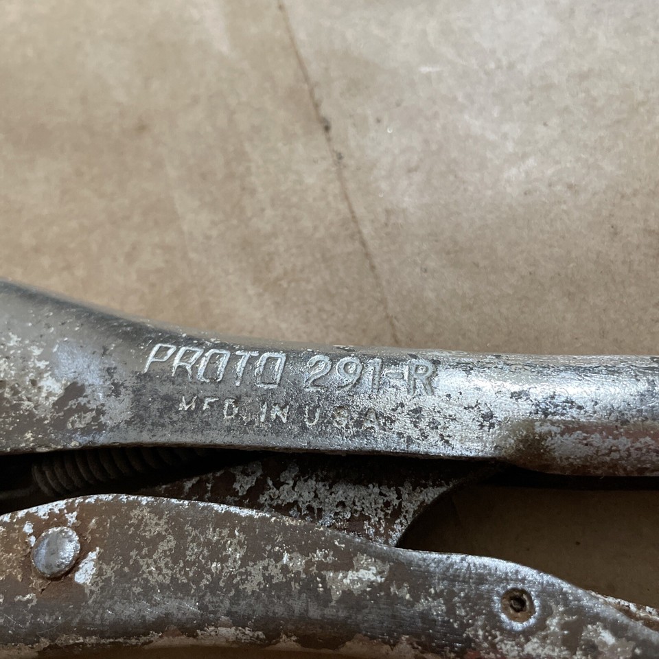 Vintage Proto Tools 291-R 8" Locking Adjustable Pliers, Made In USA | eBay