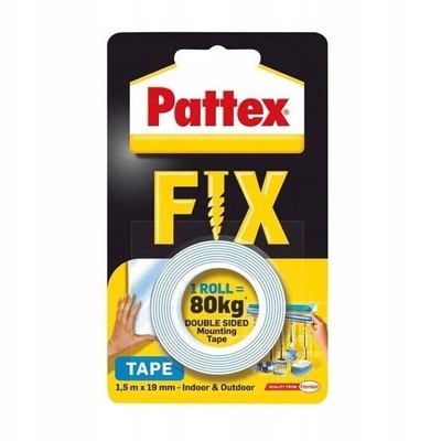 Pattex FIX 80 kg ruban adhésif double face 1,5 mx 19 mm | eBay