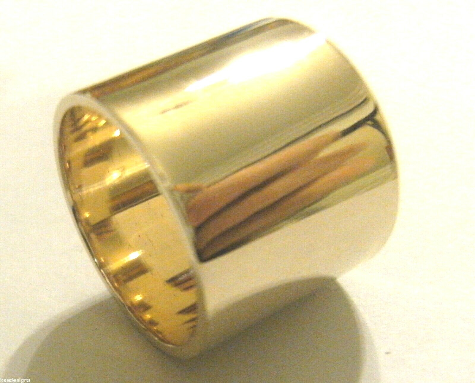 Size M / 6 Genuine Solid 9ct Yellow Gold / 375 Full 16mm Extra Wide ...