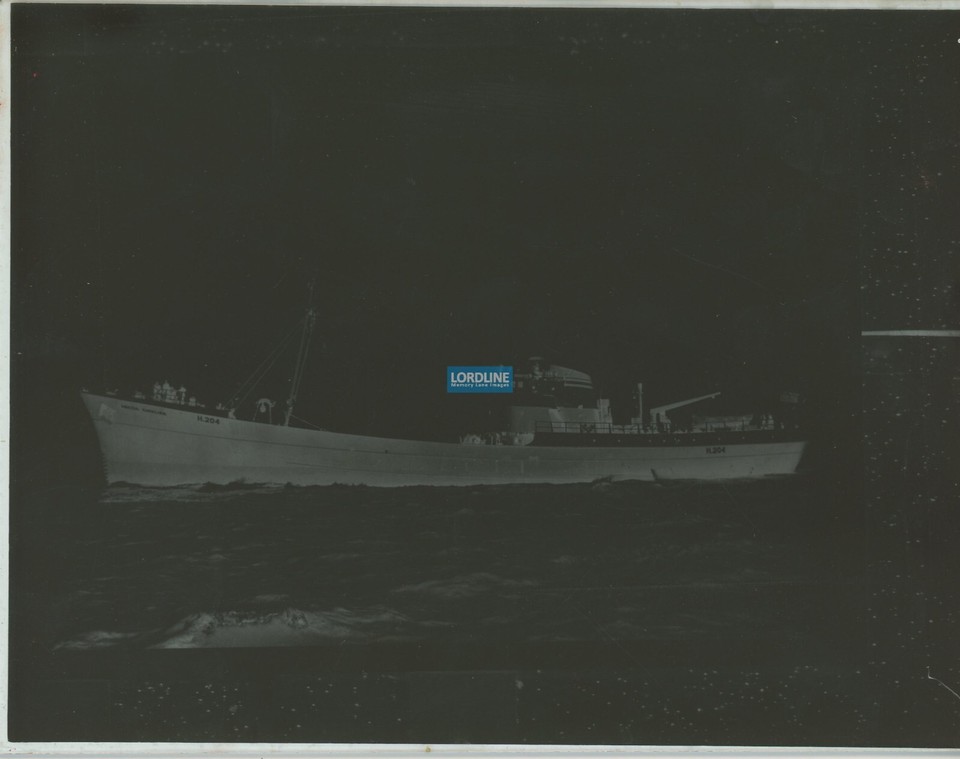 COLLECTION ONLY: Hull Trawler H.204 Arctic Cavalier Old Glass Plate ...