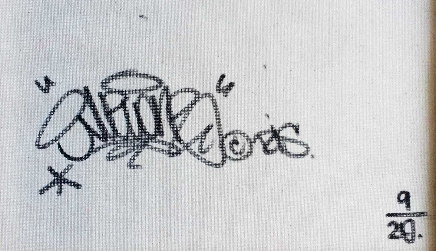 DUEL RIS Canevas 31x23cm Graffiti Street Art OBEY/RD357/CRASH/COPE2 ...