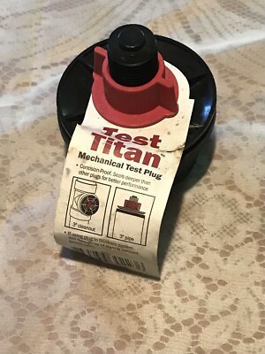 Test Titan ABS/PVC 3 inch Test Plug Brand New Clean out or Plug | eBay