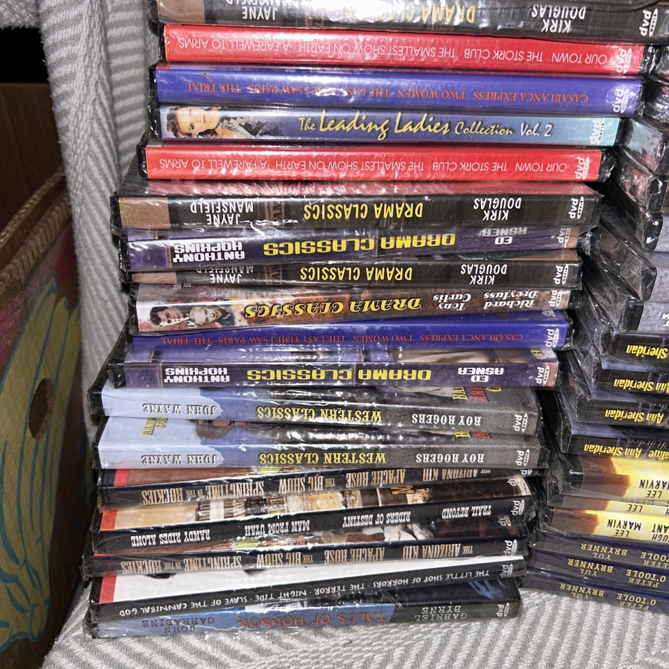 Huge Lot Of Action Adventure, Drama, And Western DVDs Sealed Hollywood ...