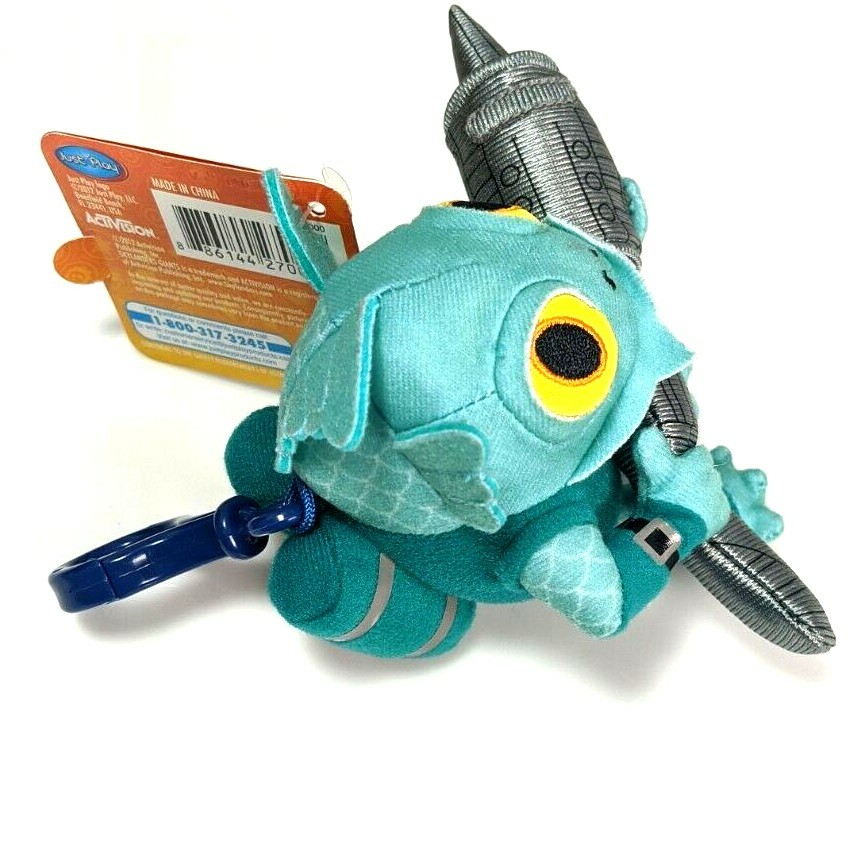 Skylanders Giants Gill Grun Plush Doll Clip On Key Chain Keyring ...