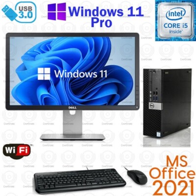 Windows 11 Dell i5 3.2 ghz 16GB RAM 1TB 23" LCD WiFi Desktop Computer ...