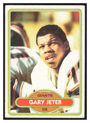 1980 Topps #434 Gary Jeter - New York Giants | eBay