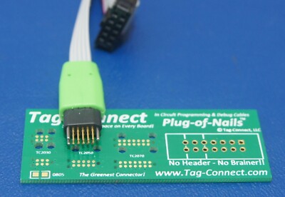 NEW Tag-Connect TC2050-IDC-NL, "No Legs", Cable PLUG-OF-NAILS, 10 pin ...