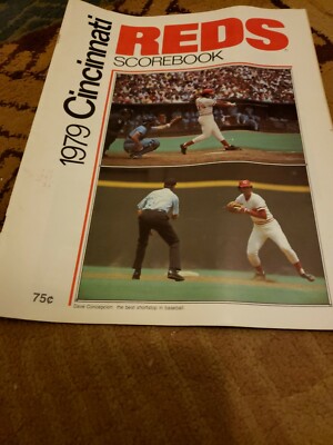 Cincinnati Reds Major League Baseball Scorebook 1979 - Dave Concepcion ...