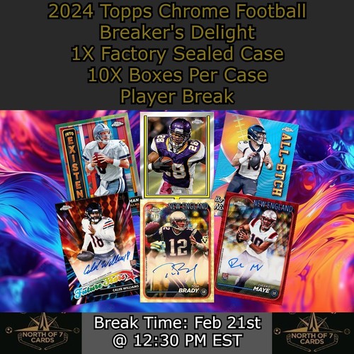 Graham Barton 2024 Topps Chrome Football - Delight 1X Case Player BREAK ...