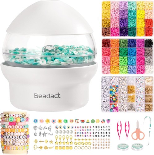 Colorful Beads Bracelet Set with Clay and Letter Beads for Creative Fun ...