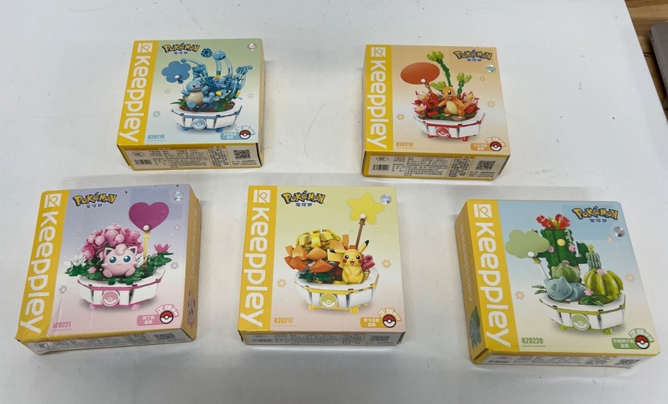 Lot of 5 KEEPPLEY Pokemon Bonsai Building Block Sets: Pikachu ...