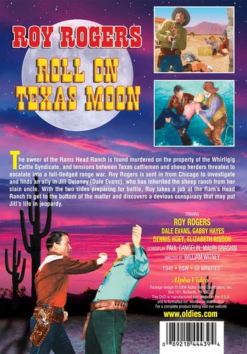 Roll on Texas Moon (DVD) Roy Rogers Trigger George 'Gabby' Hayes Dale ...
