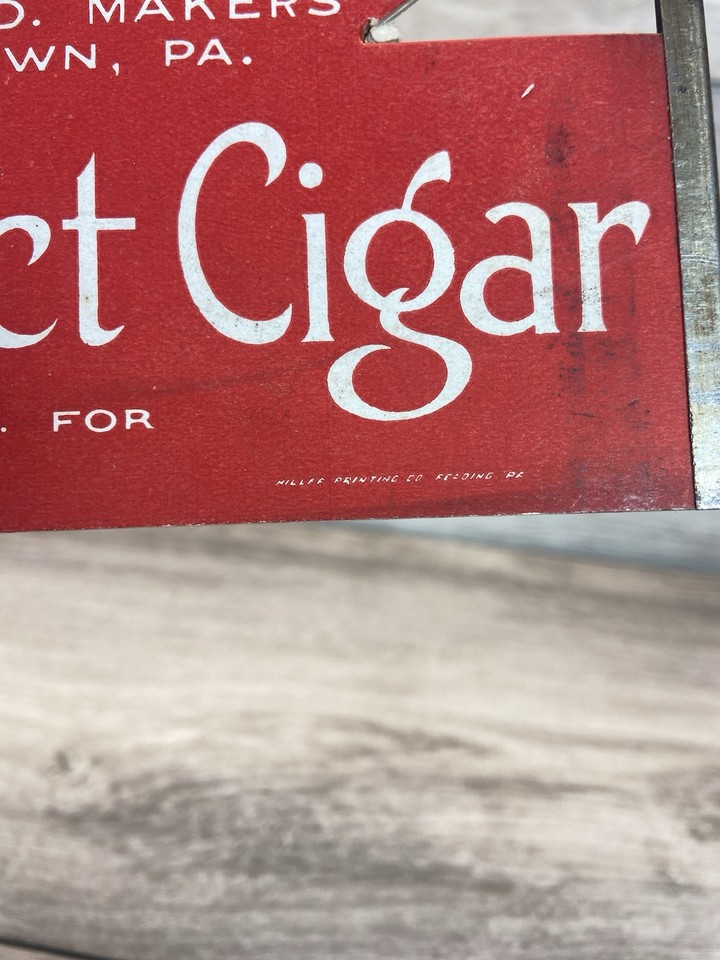 Antique 1900s The ERB The Perfect Cigar Advertising Sign Cardboard ...