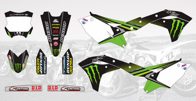 AM 316 GRAPHICS KIT FOR KAWASAKI KXF 250 KX250F 2017-2020 | eBay