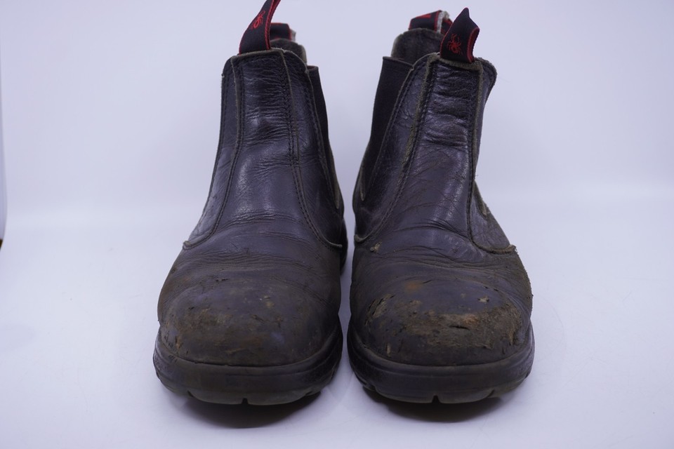 Redback UBBK Men’s Size 10.5 US Bobcat Black Leather Oil Kip Steel Toe ...