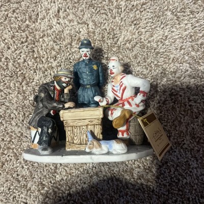 Vintage RARE Emmett Kelly Jr Porcelain Clown Figurine Checkers “Fair ...