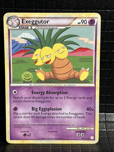 Exeggutor 18/123 Pokemon HeartGold SoulSilver Rare Pokemon TCG Card | eBay