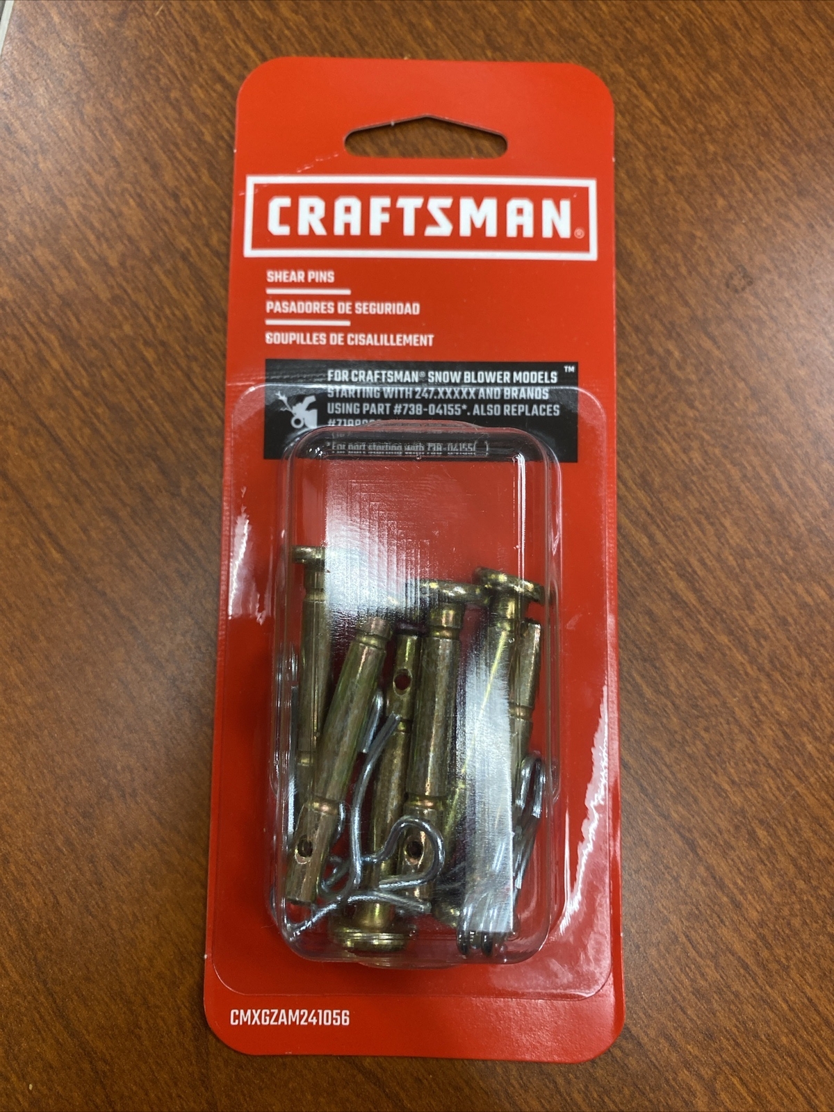 Craftsman Snow Blower Shear Pins NIP CMXGZAM241056 | eBay