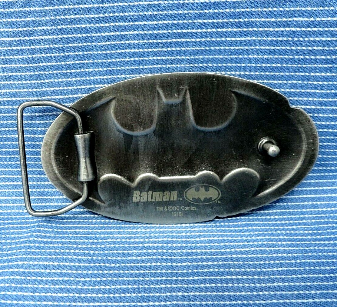 BATMAN Belt Buckle Unique Asphalt Design Logo DC Comi… - Gem