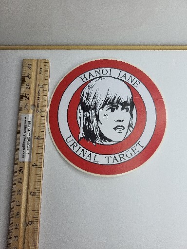 Hanoi Jane Fonda Urinal Target Vietnam War Veteran Vet Decal Sticker | eBay