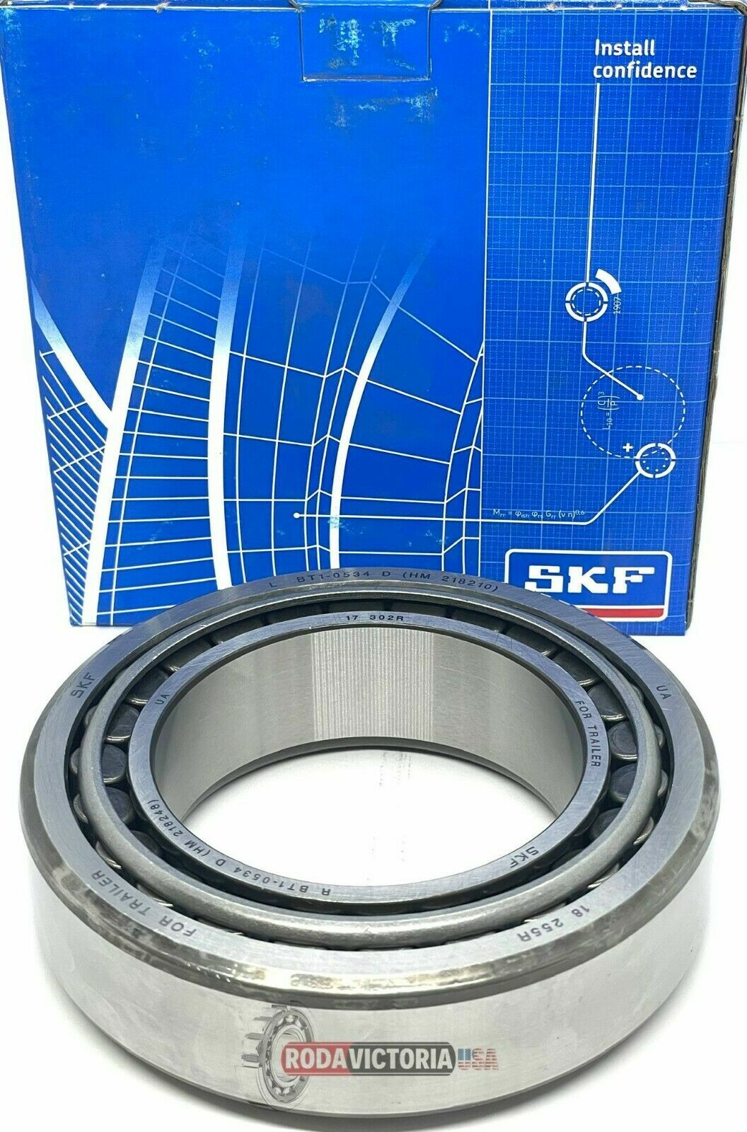 SKF HM218248/HM218210 Tapered Roller Bearing Set 414 3.54" Bore for ...
