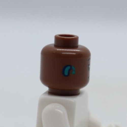 HEAD -BROWN Female Hearing Aid Lips Smile eyebrows 21337 LEGO ...