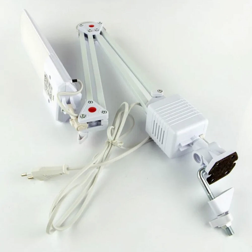 Modern Adjustable Reading Task Swing Arm Desk Table Edge Mounted Lamp ...