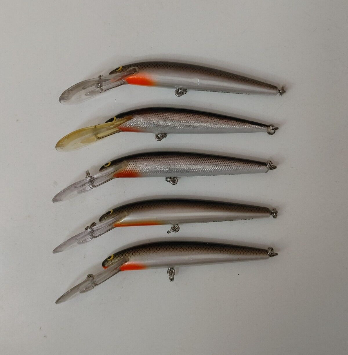 (5) Vintage Bagley Balsa Diving Bang-O-Lure #4 Jerkbait Fishing Lures ...