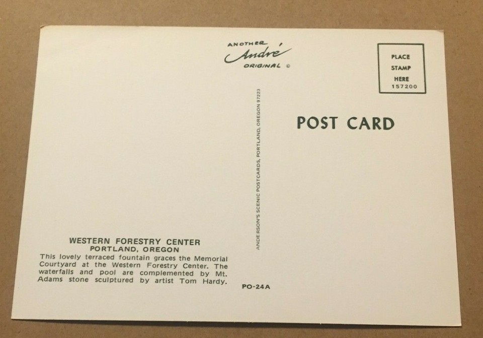 VINTAGE POSTCARD UNUSED WESTERN FORESTRY CENTER, PORTLAND, OREGON | eBay