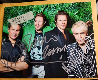 Duran Duran Signed Simon LeBon Nick Rhodes John Roger Taylor Autograph ...