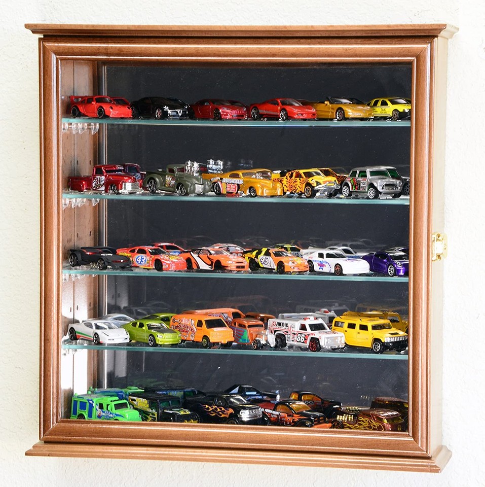 Car Display Case 30 Pcs Matchbox Model Toy Train 1/64 1/43 N HO Black ...