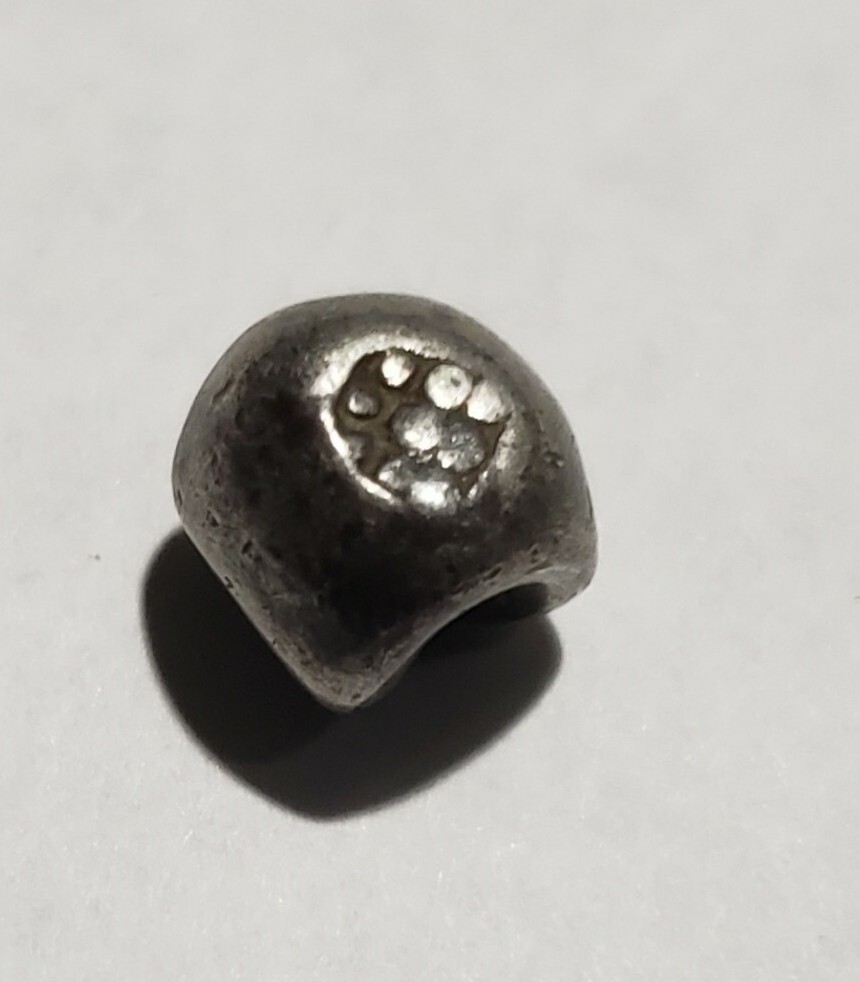 Thai Kingdom of Ayuthia 1350-1564 AD. Silver Salung 1/8 Bath Bullet ...