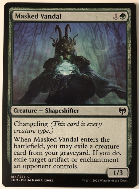 MTG Masked Vandal Kaldheim 184/285 Regular Common for sale online | eBay