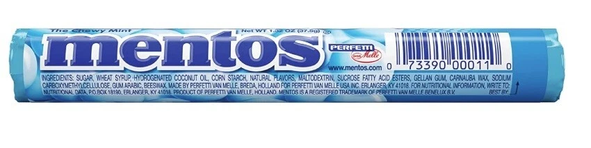 Mentos Ingredients